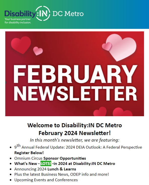 Newsletters - Disability:IN DC Metro